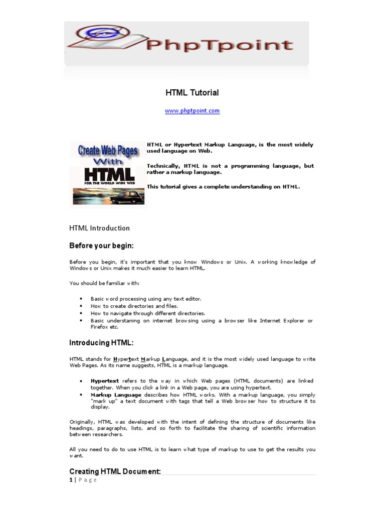Manual HTML | PDF | Html Element | Html
