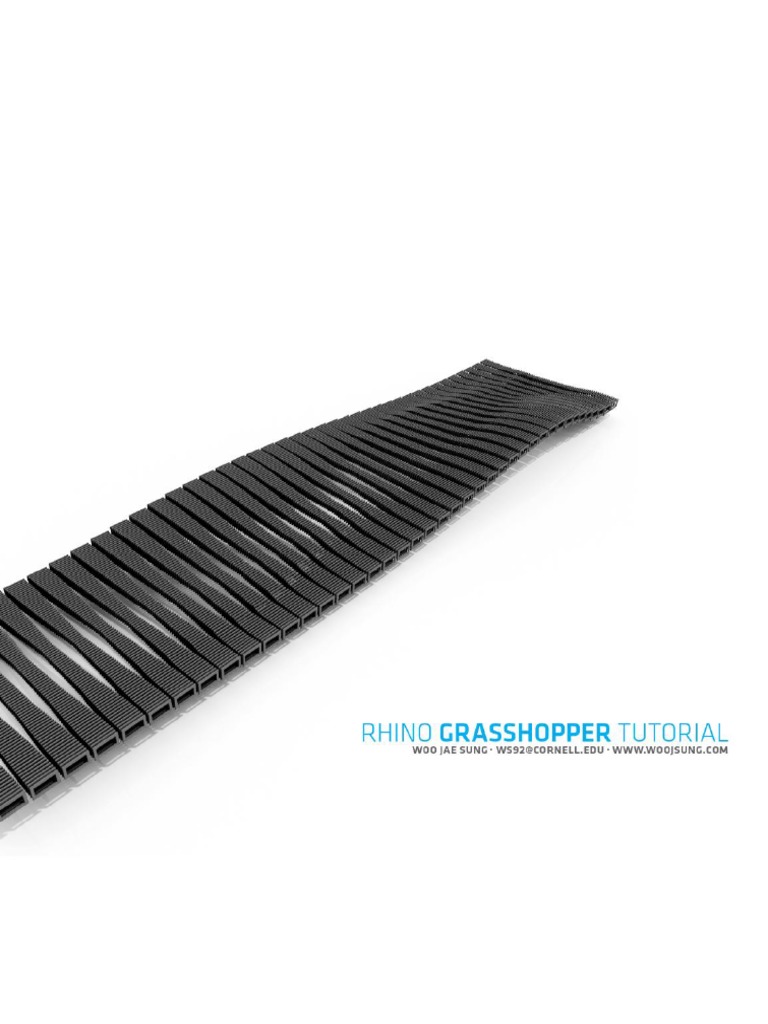 Rhino Grasshopper Tutorial by Woo Jae Sung 2014 | PDF