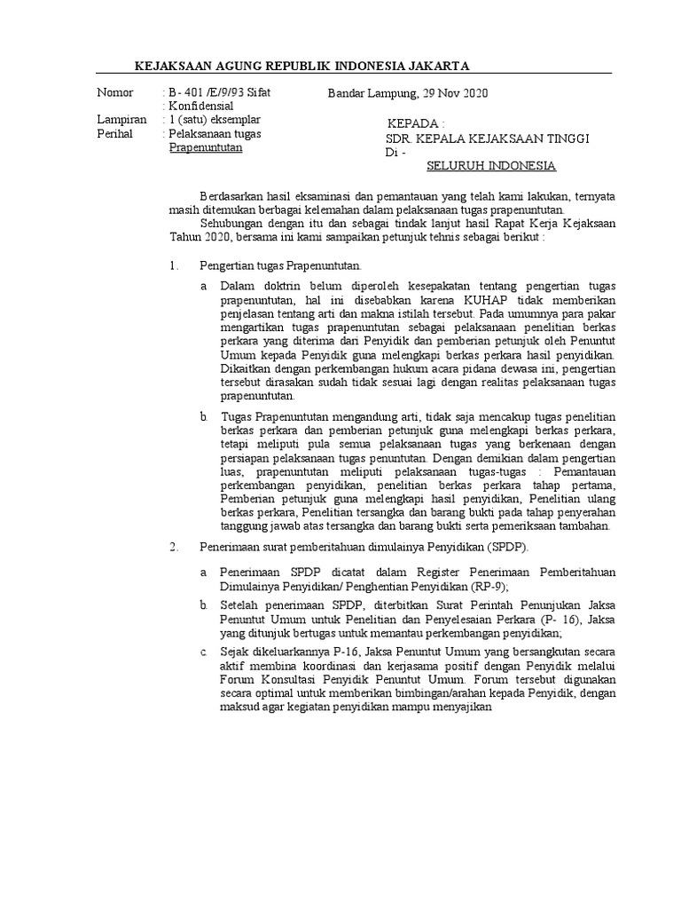 Tugas 8 Berkas Penyidikan Kejaksaan | PDF