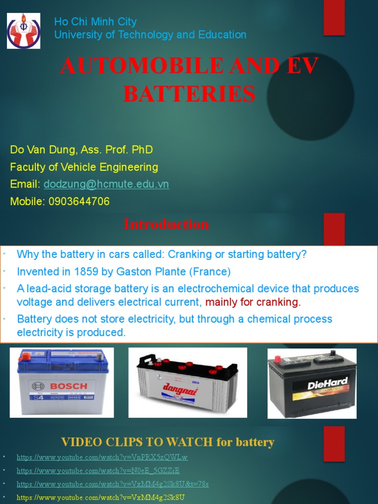 c2. Batteries and Ev | PDF | Electric Vehicle | Battery Charger