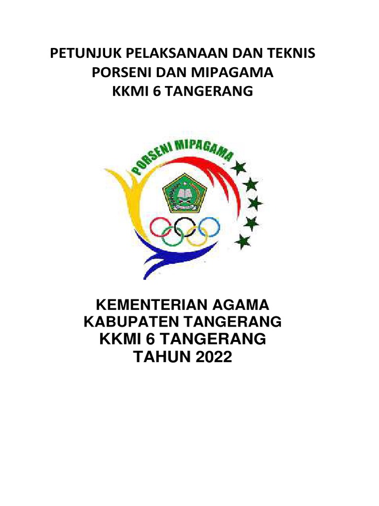 Julak Dan Juknis Porseni Mipagama Kkmi 6 TNG Revisi | PDF