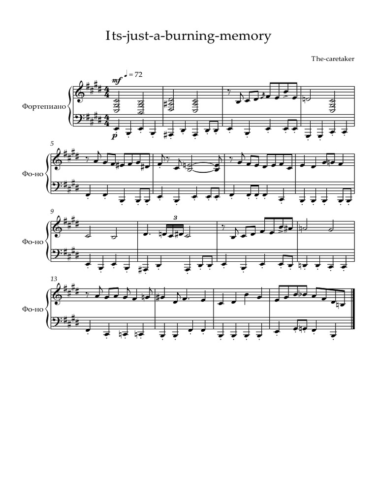 A1 - Its-Just-A-Burning-Memory | PDF