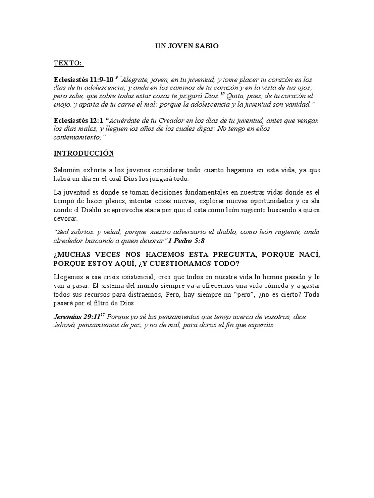 Un Joven Sabio | PDF | Amor | Cristo (título)