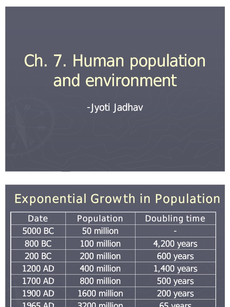 Chapter 7 (1) - Human Population and The Environment | PDF