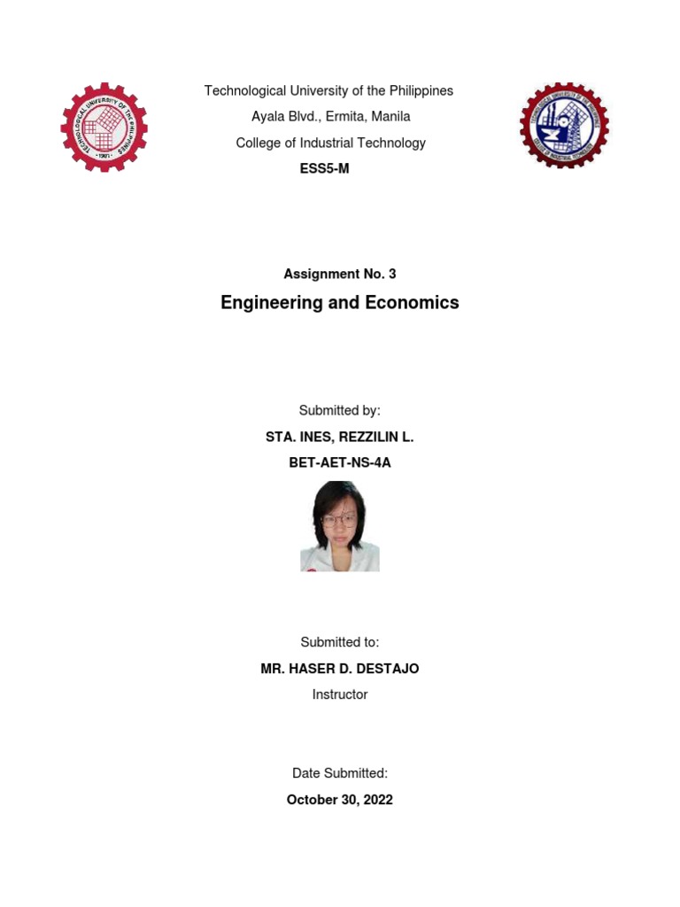 Ass#3 Simple Interest Engineering Economics Sta. Ines | PDF | Interest ...