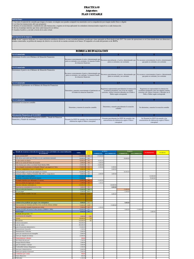 Caso Practico Pcge | PDF | Contabilidad | Business