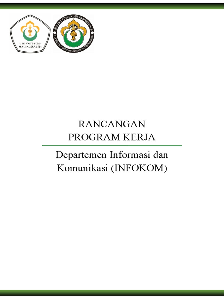 Rancangan Proker (Departemen INFOKOM) | PDF