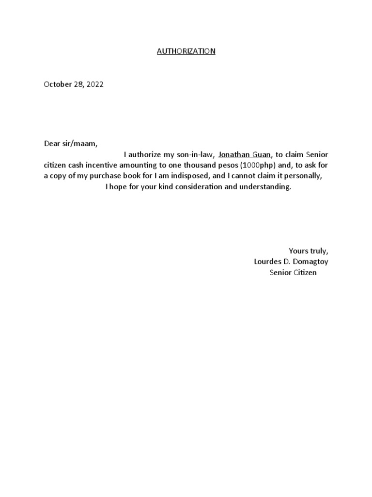 Authorization 1 | PDF