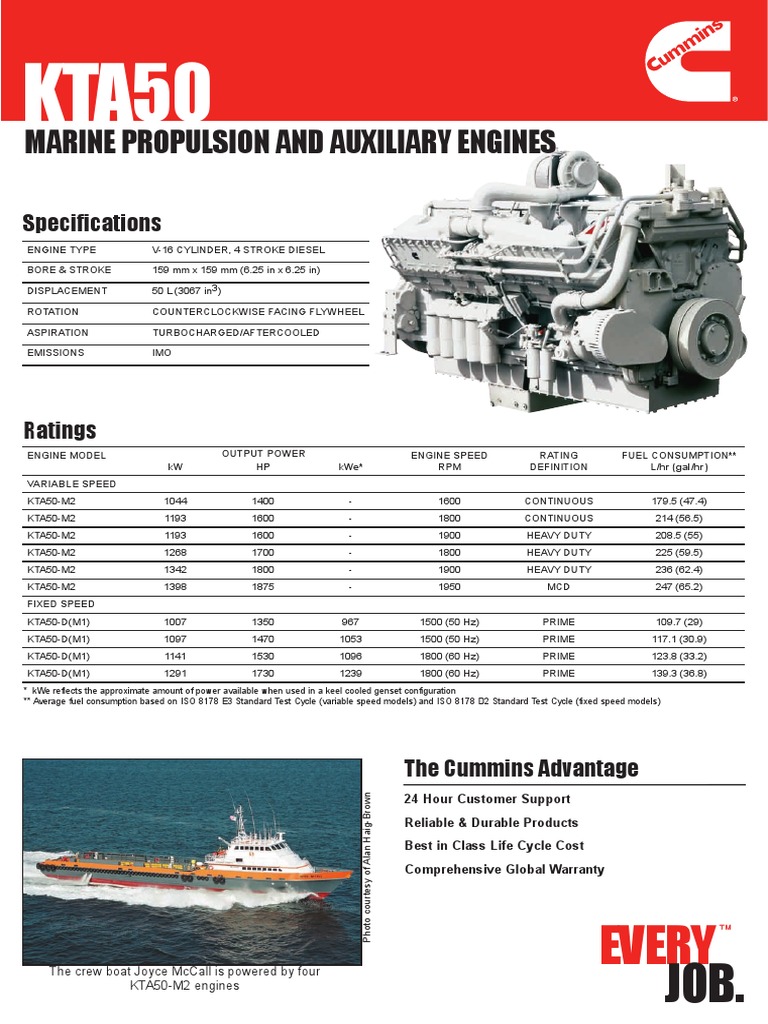 Kta50 M | PDF | Cummins | Engines