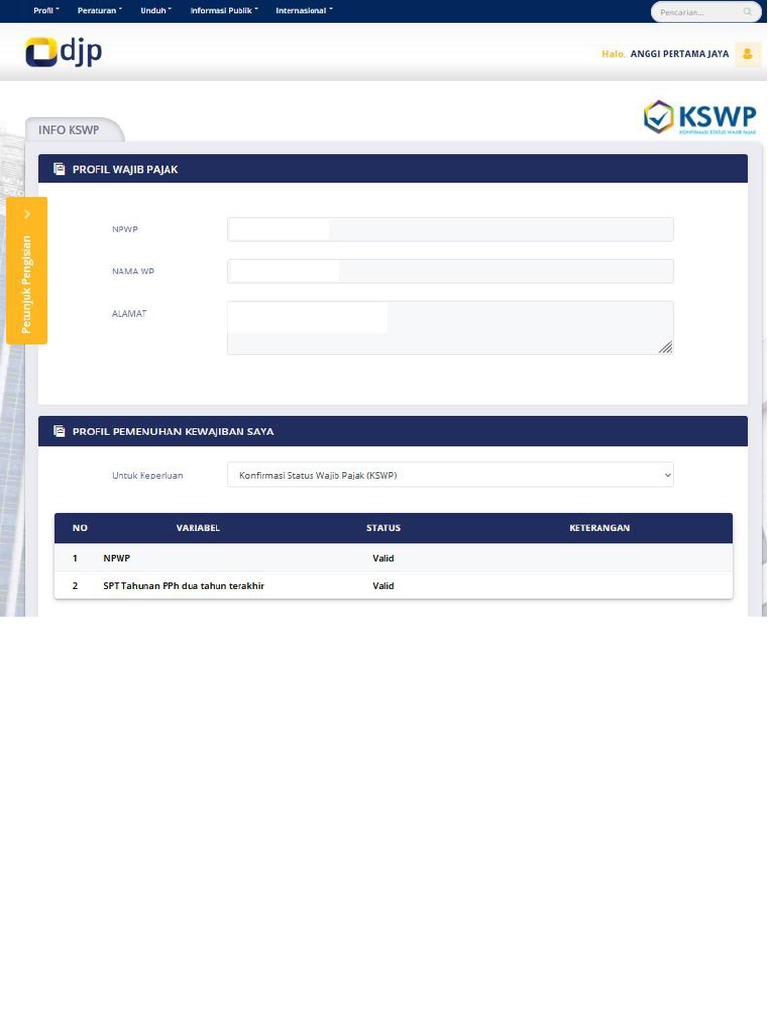 Contoh Valid KSWP | PDF