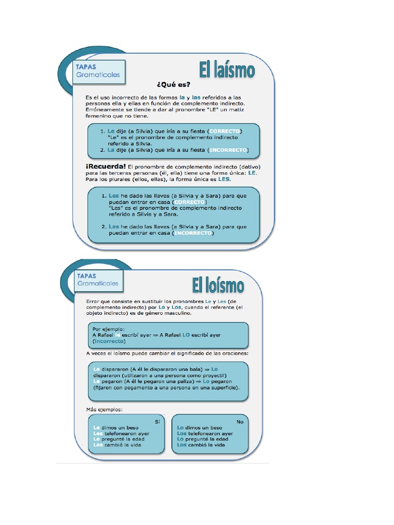 Leismo, Laismo | PDF