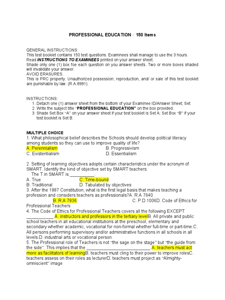 PROFESSIONAL ED Sept.2021-1 | PDF | Teaching Method | Curriculum