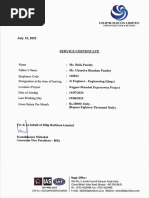 Civil Engineer Experience Certificate Format 1 | PDF