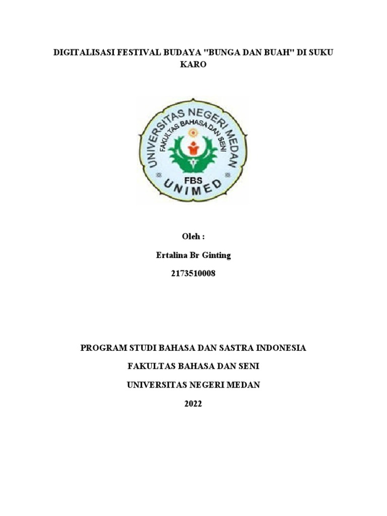 Proposal II Bunga Dan Buah | PDF