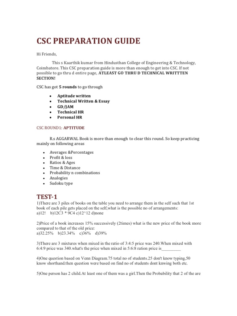 CSC | PDF | C (Programming Language) | Pointer (Computer Programming)