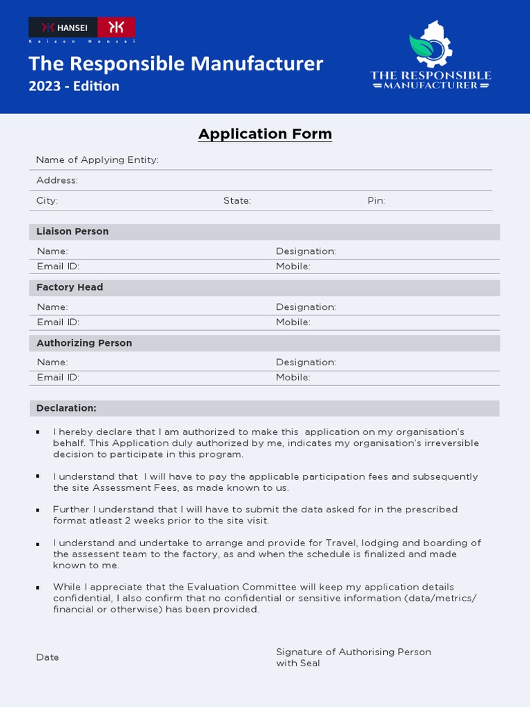 Application Form 2023 | PDF