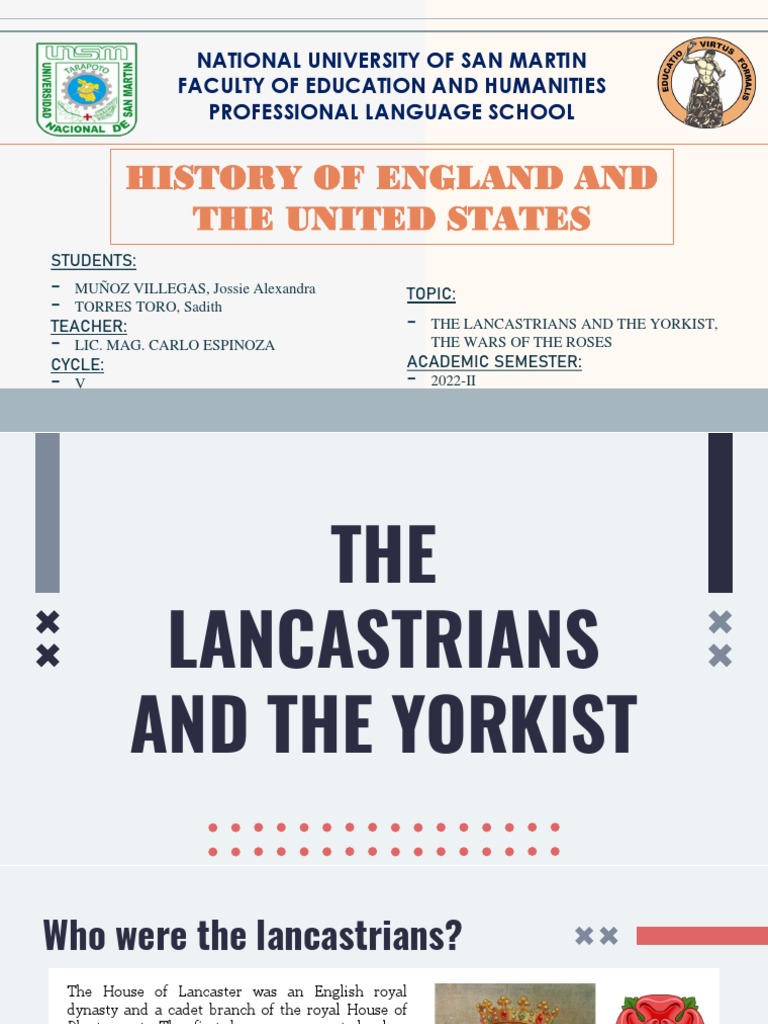 Expo - THE LANCASTRIANS AND THE YORKIST, THE WARS OF THE ROSES | PDF ...