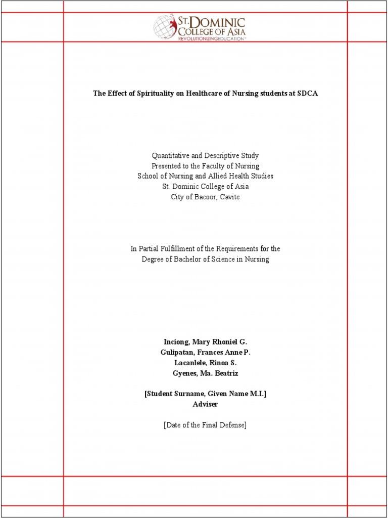 SDCA Thesis Complete Guide | PDF | Statistics | Validity (Statistics)