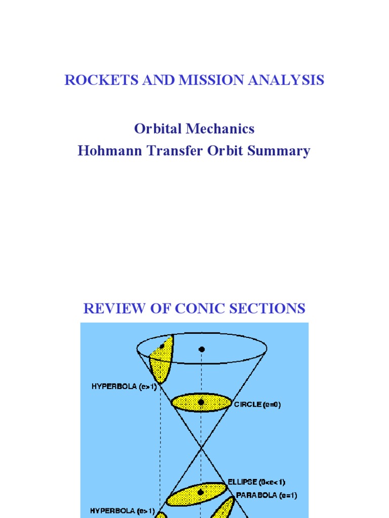Hohmann Transfer and Mission Analysis | PDF | Ellipse | Orbit