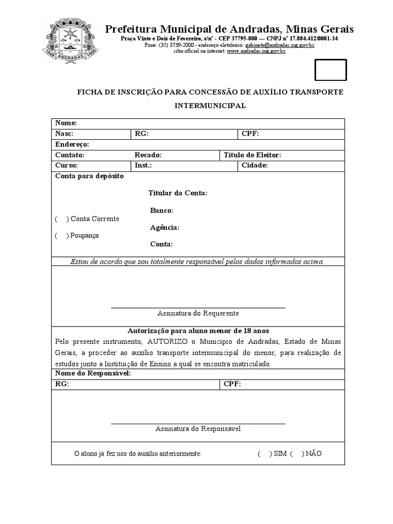 Ficha Cadastral | PDF Ficha Cadastral | PDF