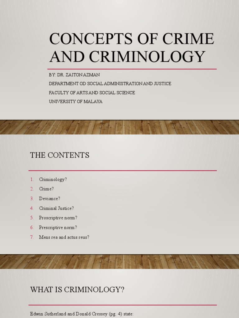 Understanding Crime and Criminology Concepts | PDF | Crimes | Crime ...