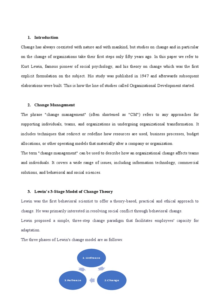Change Management in The Organization | PDF | Change Management ...