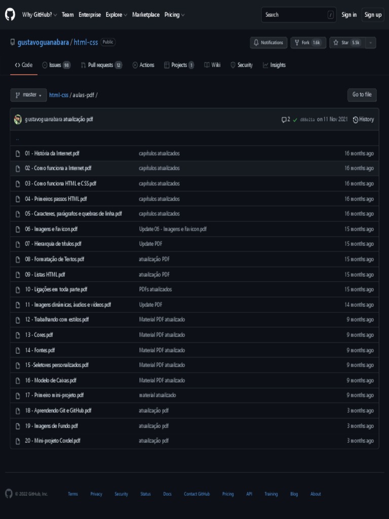 02 Html-Css - Aulas-Pdf at Master Gustavoguanabara - Html-Css GitHub | PDF | Formatos de arquivo ...