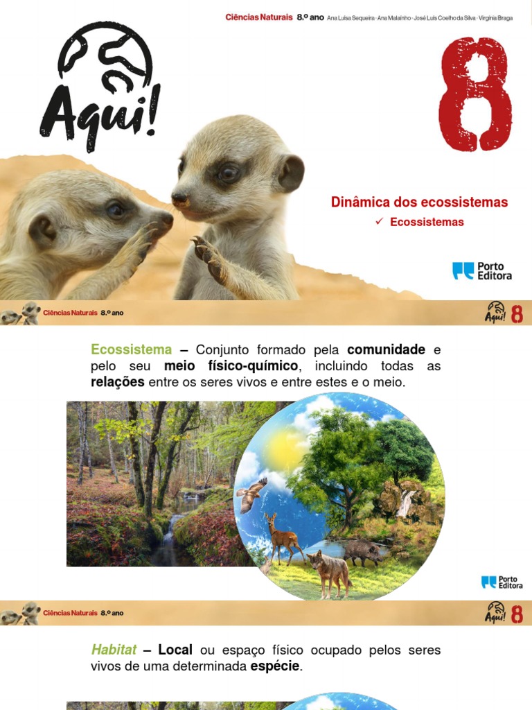 Aq8 PPT Ecossistemas | PDF | Ecossistema | Espécies