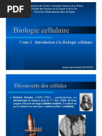Cours 1 Cytologie | PDF | Cellule (Biologie) | Cytoplasme