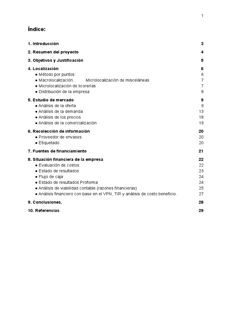 Proyecto de Inversión | PDF | Oferta (economía) | Mercado (economía)