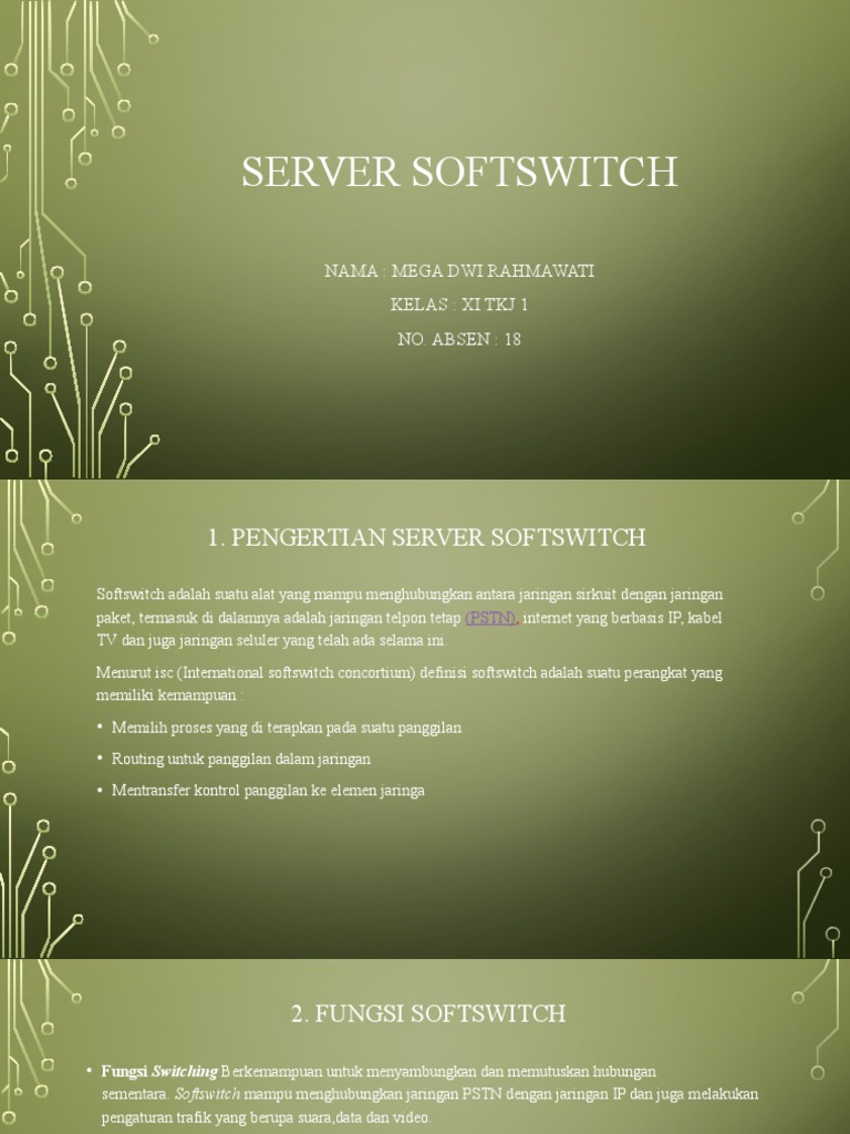 Pengertian dan Fungsi Server Softswitch | PDF | Komputer | Teknologi ...