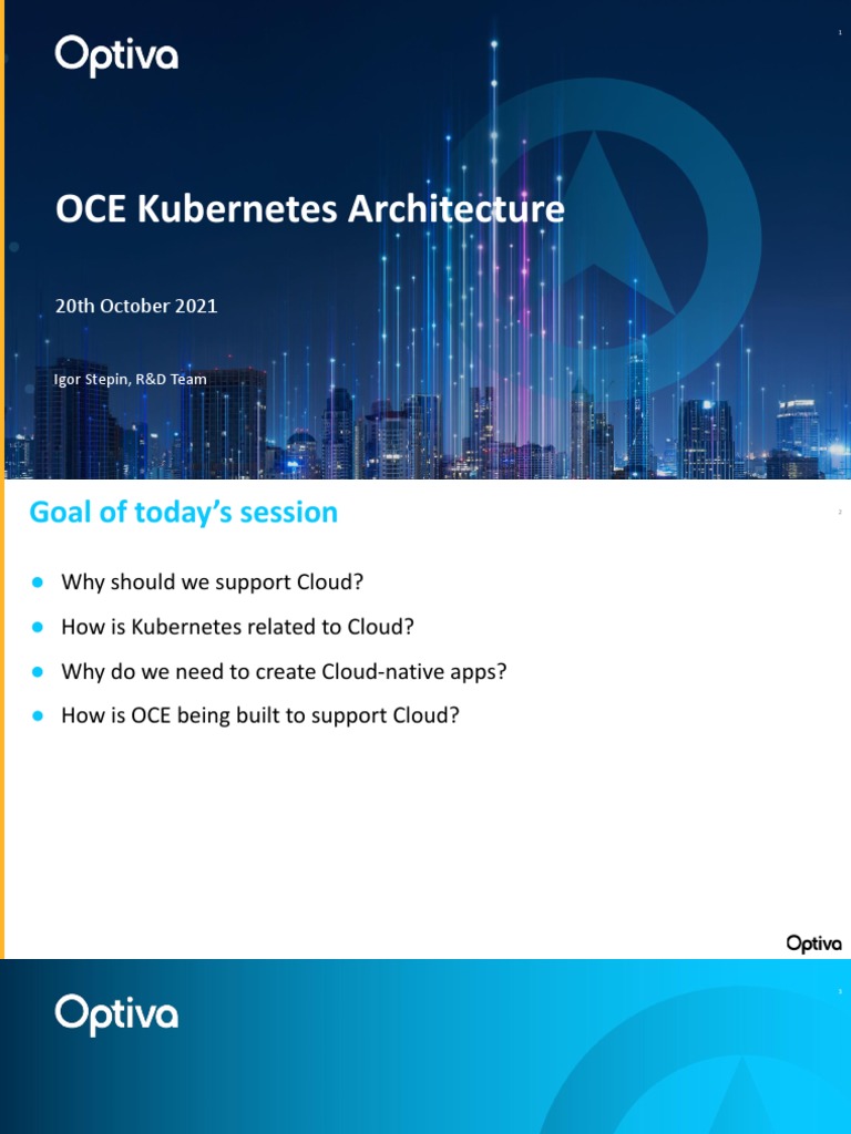 OCE K8s Architecture | PDF | Cloud Computing | Software Engineering