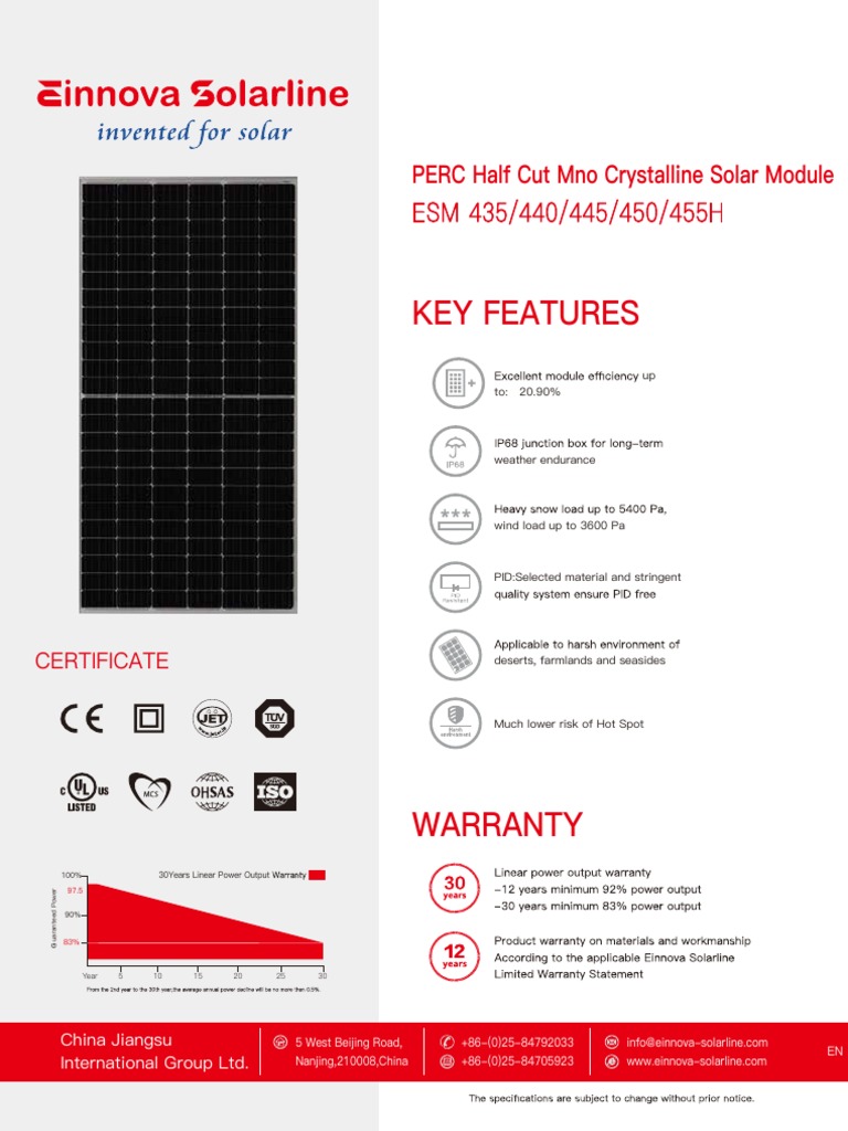 Key Features: ESM 435/440/445/450/455H | Download Free PDF | Energy Technology | Electrical ...