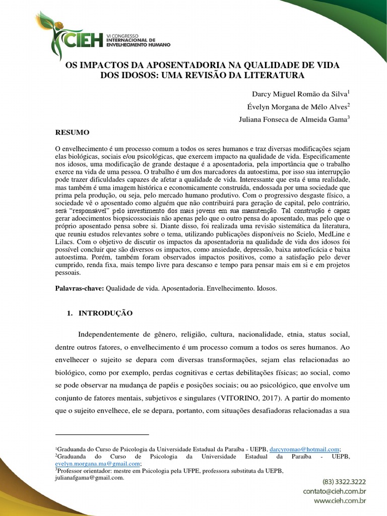 Trabalho Ev125 MD1 Sa10 Id1048 27052019085610 | PDF | Depressão ...