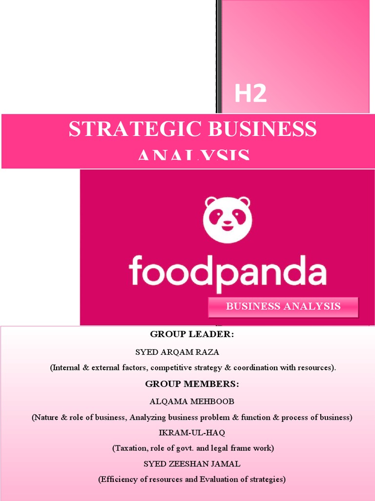 Foodpanda Business Analysis Report | Download Free PDF | Cybercrime | Menu