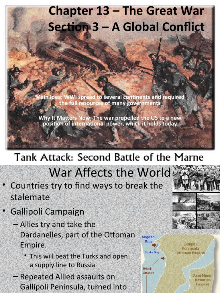 WWI: A Global Conflict Overview | PDF | World War I | Allies Of World War I
