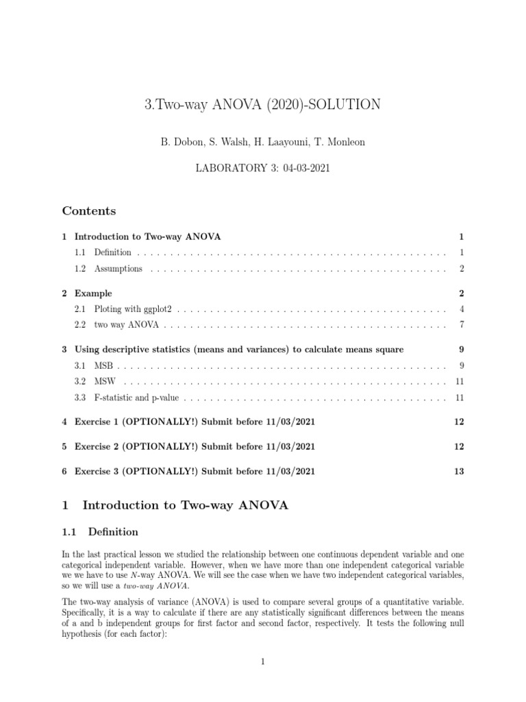 3.ANOVA IIb-laboratory - Solution | PDF | Analysis Of Variance | Statistics