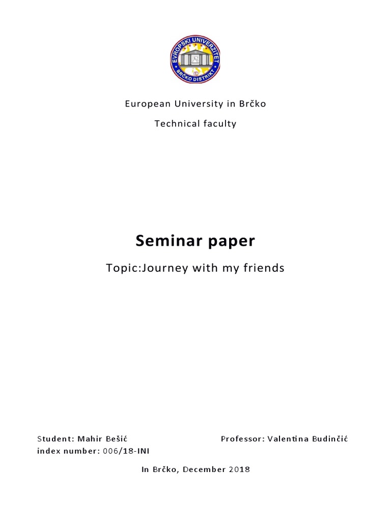 Seminarski Rad | PDF | Sarajevo