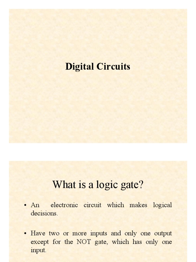 Module 6 | PDF | Logic Gate | Electronics