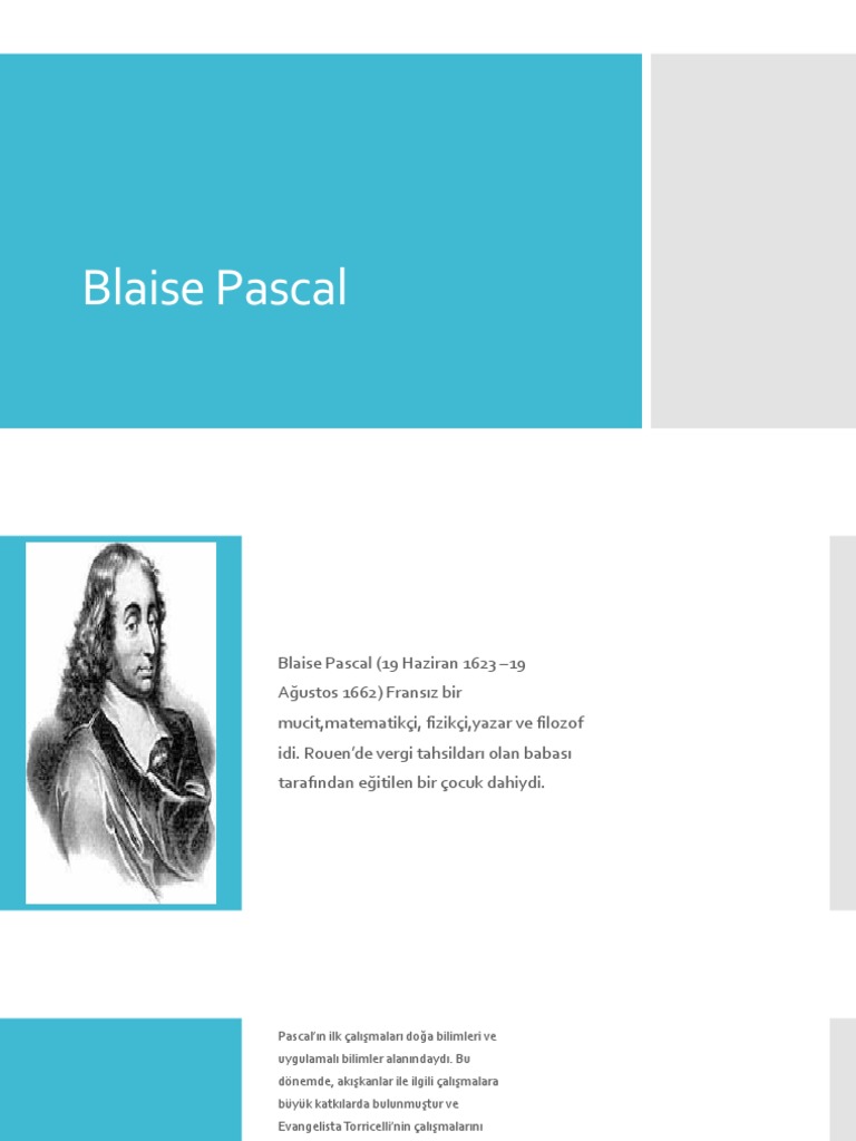 Blaise Pascal | PDF