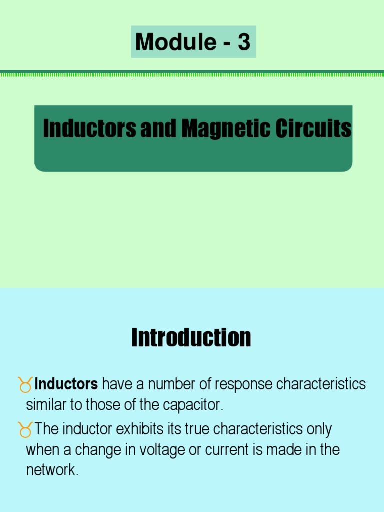 Module 3 Notes Pdf Electromagnetic Induction Inductance