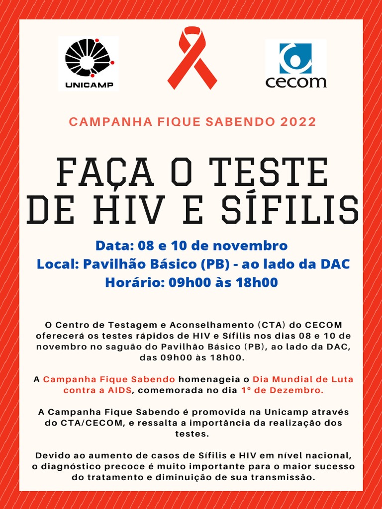 Campanha Fique Sabendo 2022 - Cartaz | PDF Campanha Fique Sabendo 2022 - Cartaz | PDF