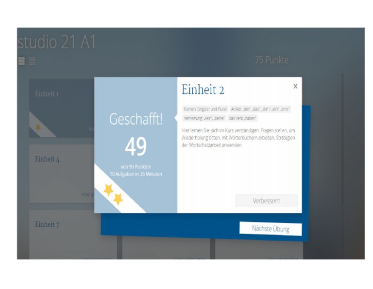Studio 21 A1, Einheit 2 | PDF