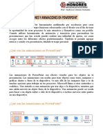 Tipos de Animaciones y Transiciones en PowerPoint | PDF | Microsoft ...