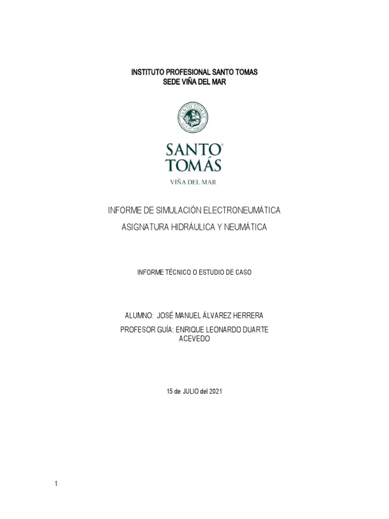 Informe de Electroneumatica | Descargar gratis PDF | Relé | Neumática