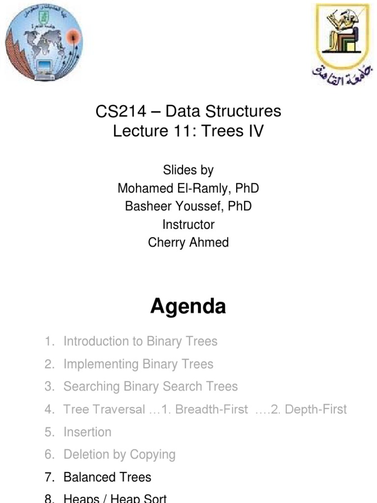 CS214 DS2022 Lec 11 Trees Part4 Balancing AVL Delete | PDF | Computer Programming | Computer Data