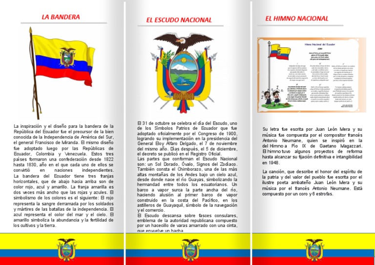 Triptico B | PDF | Símbolos nacionales | Los símbolos