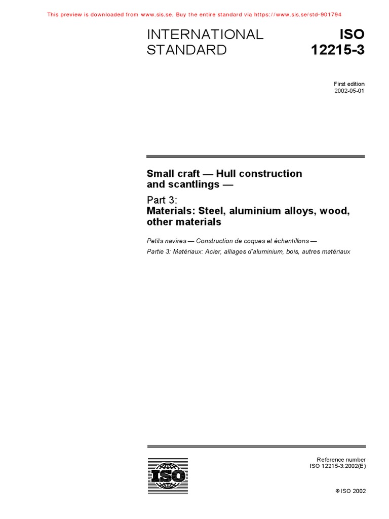 En Iso - 12215 - 3 | Download Free PDF | International Organization For ...