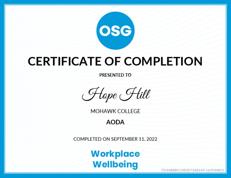 aoda certificate | PDF