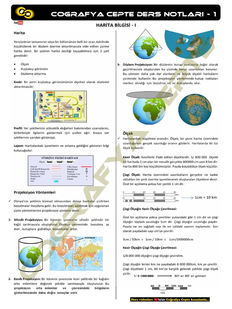 1-HARİTA BİLGİSİ - I FL | PDF